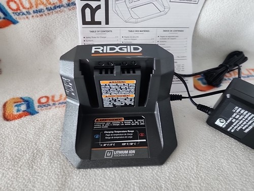 New RIDGID R86093 18 Volt Lithium Ion Compact Battery Charger | eBay
