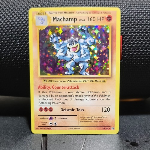 Pokémon TCG Machamp XY Evolutions 59/108 2016 RARE shape 1st edition | eBay