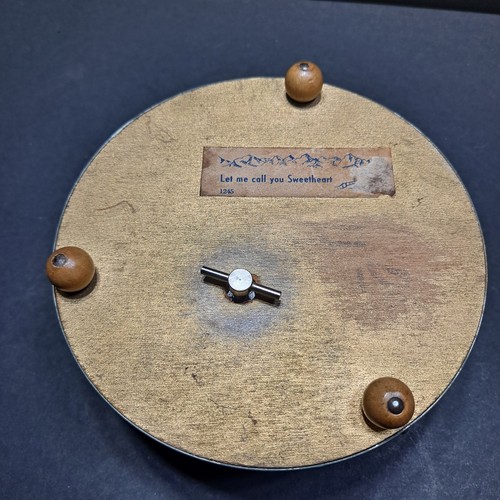 Beautiful Vintage Aluminum Powder Music Box Still Works | eBay