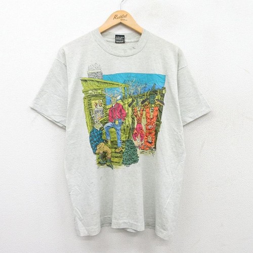 Vintage Fruit Of The Room Short Sleeve T-Shirt For Men 90 90S Deer Crew ...