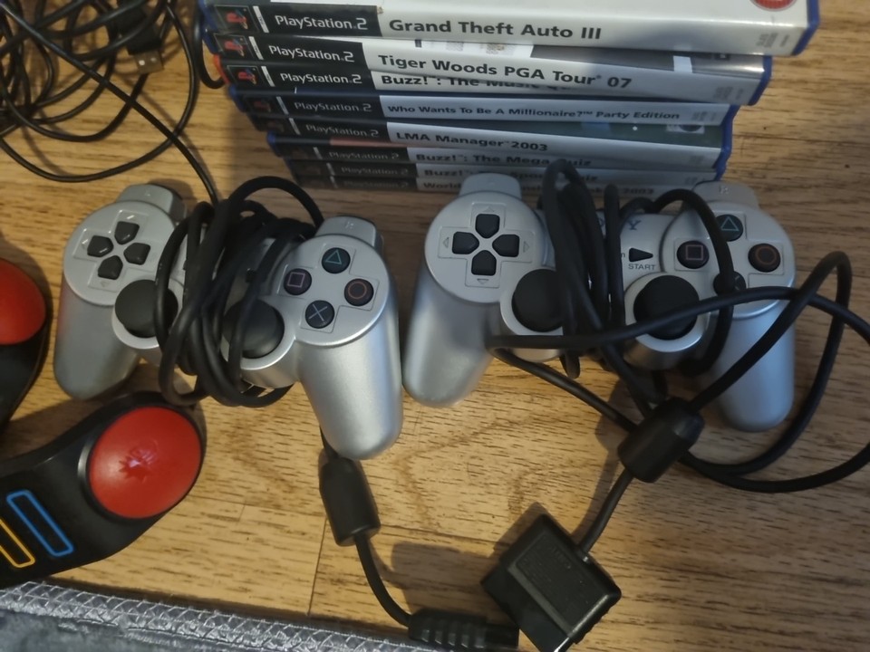 Ps2 Bundle Of Games Controllers And Buzz! Controllers | eBay UK