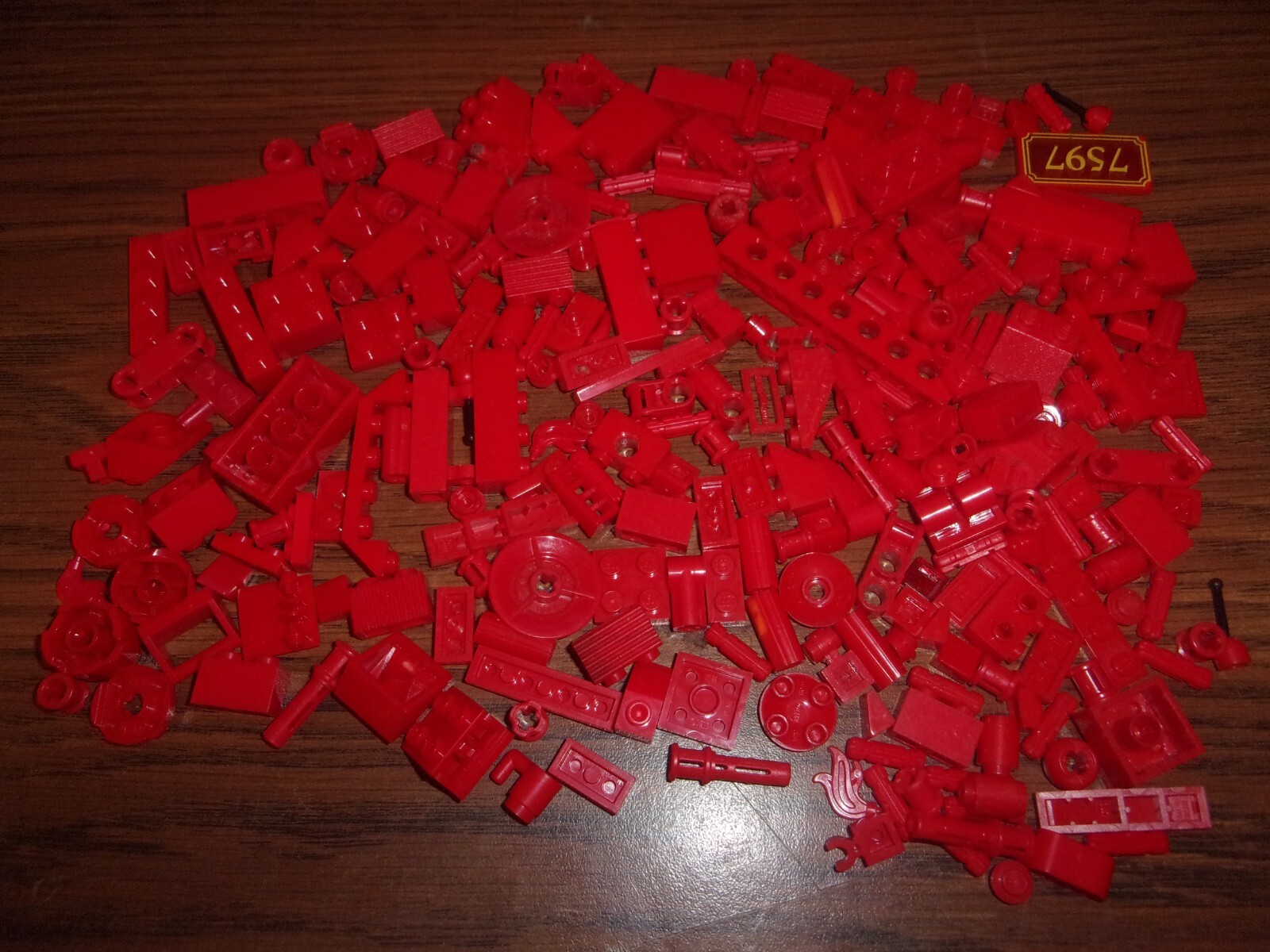 Lot of ~250 Red LEGO Bricks (Normal, Technic, Specialty, Circular, And ...