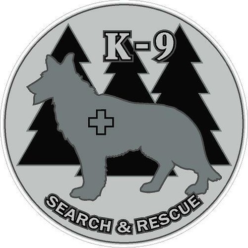 K-9 Search & Rescue Vinyl Decal Sticker Police SAR EMS ERT Tracking | eBay