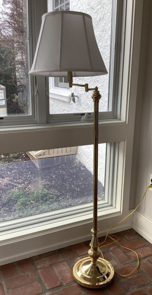 Swivel Arm Brass Floor Lamp Buy Habitat X Morris & Co. Library Swing