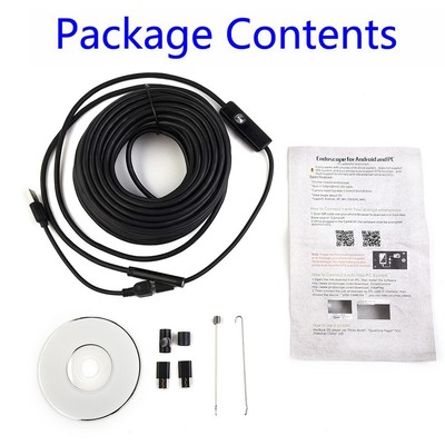 50 FT Pipe Inspection Camera USB Video Sewer Drain Cleaner Water-proof ...