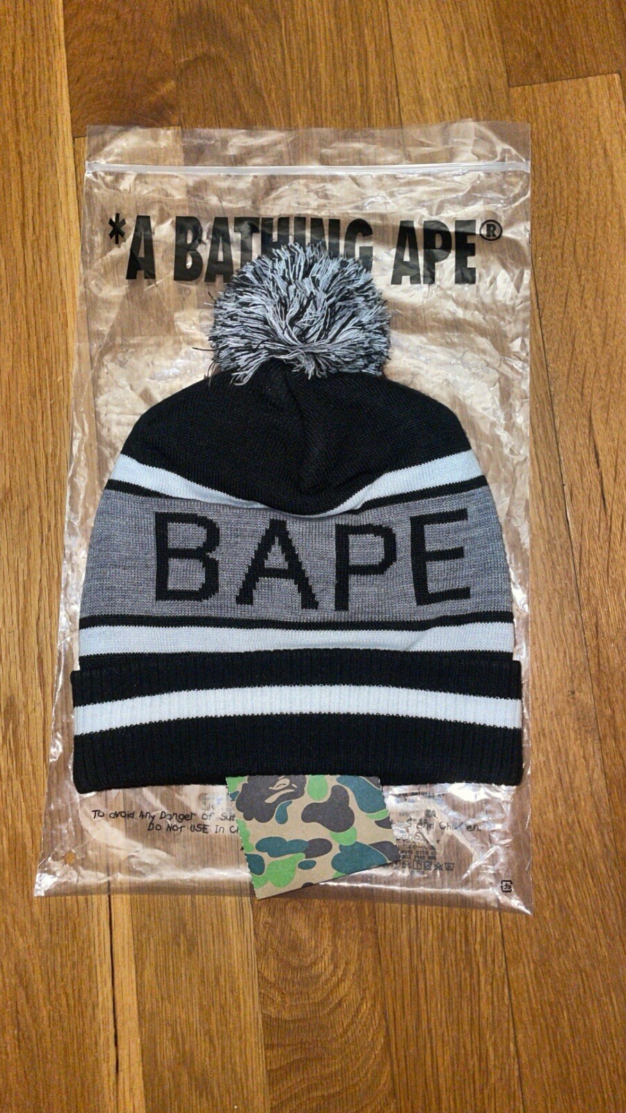 Bape “PomPom” Knit Beanie | eBay