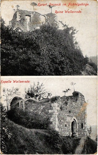 CPA AK BAD BERNECK IM FICTELGEBIRGE Ruine Kapelle Wallenrode GERMANY ...