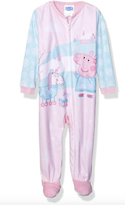Peppa Pig Toddler Girls' Blanket Sleeper Pajama NWT MicroFleece 2 3 4T ...
