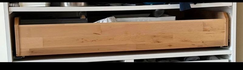 Ikea PAX 100cm X 58cm Komplement Light Wood Oak Drawer With Fittings ...