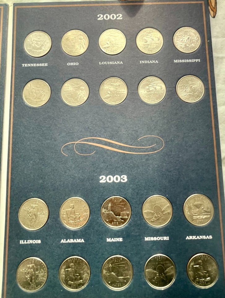 Washington Quarters State Collection- Statehood Quarters 1999-2003 Vol ...