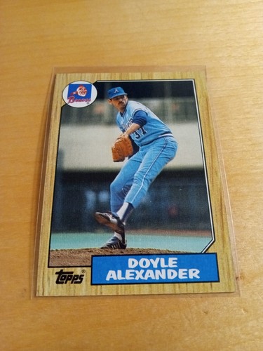 1987 Topps #686 DOYLE ALEXANDER Atlanta Braves Baseball Card, Pitcher ...