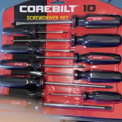 Corebilt Screwdriver Set of 10 Brand New | eBay