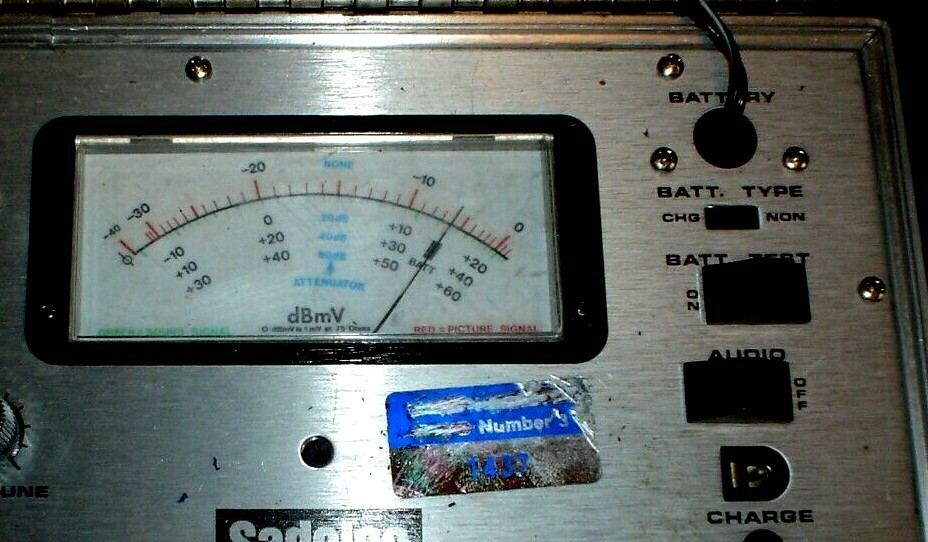 VHF UHF Signal Level Meter Sadelco Signal Level Meter FS-3D VU | eBay