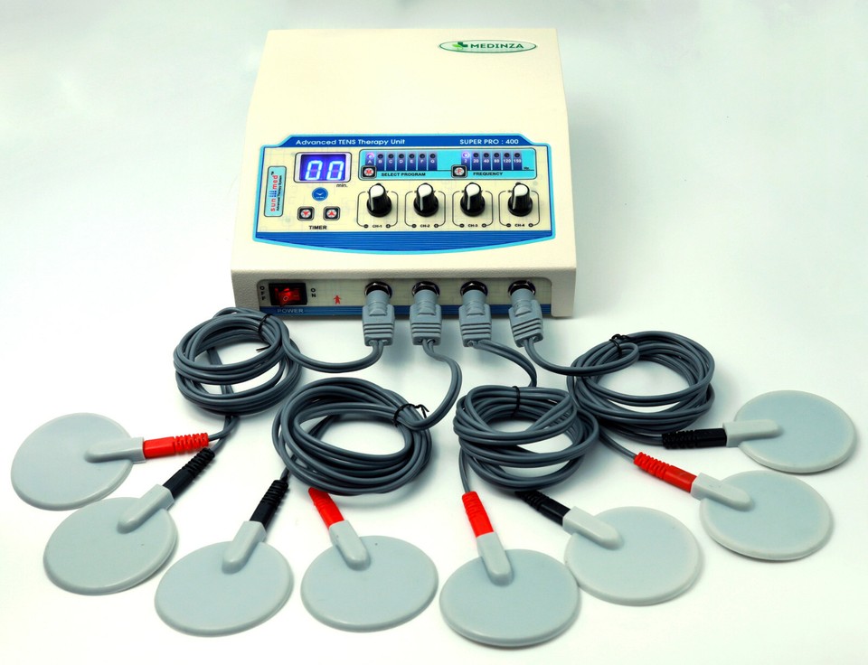 Prof. Home use 4 Channel Electrotherapy Physical Ultrasound Therapy ...