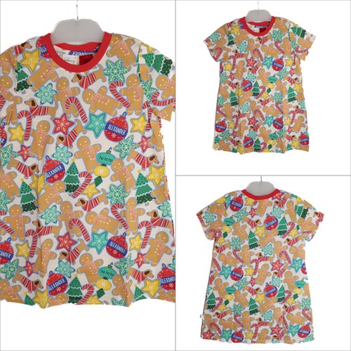 PETER ALEXANDER Girl's Gingerbread Nightie Sleep Tee Multi Various ...