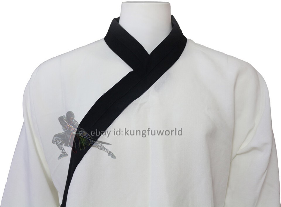 Shaolin Monk Wudang Taoist Robe Tai Chi Suit Martial arts Wing Chun ...