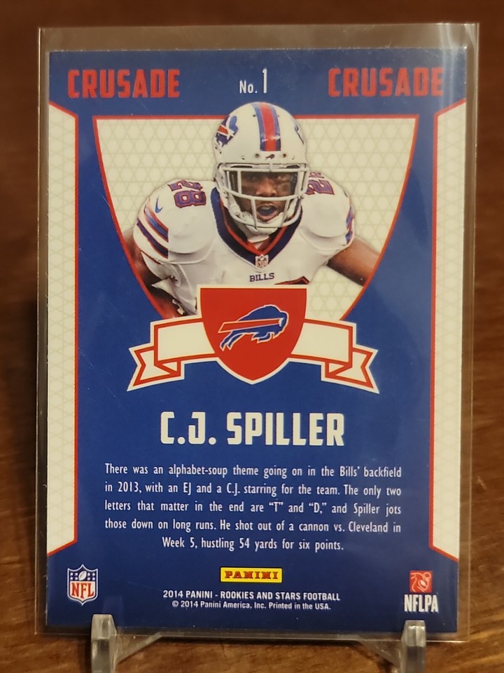 2014 Rookies and Stars Crusade Blue #1 C.J. Spiller Card | eBay