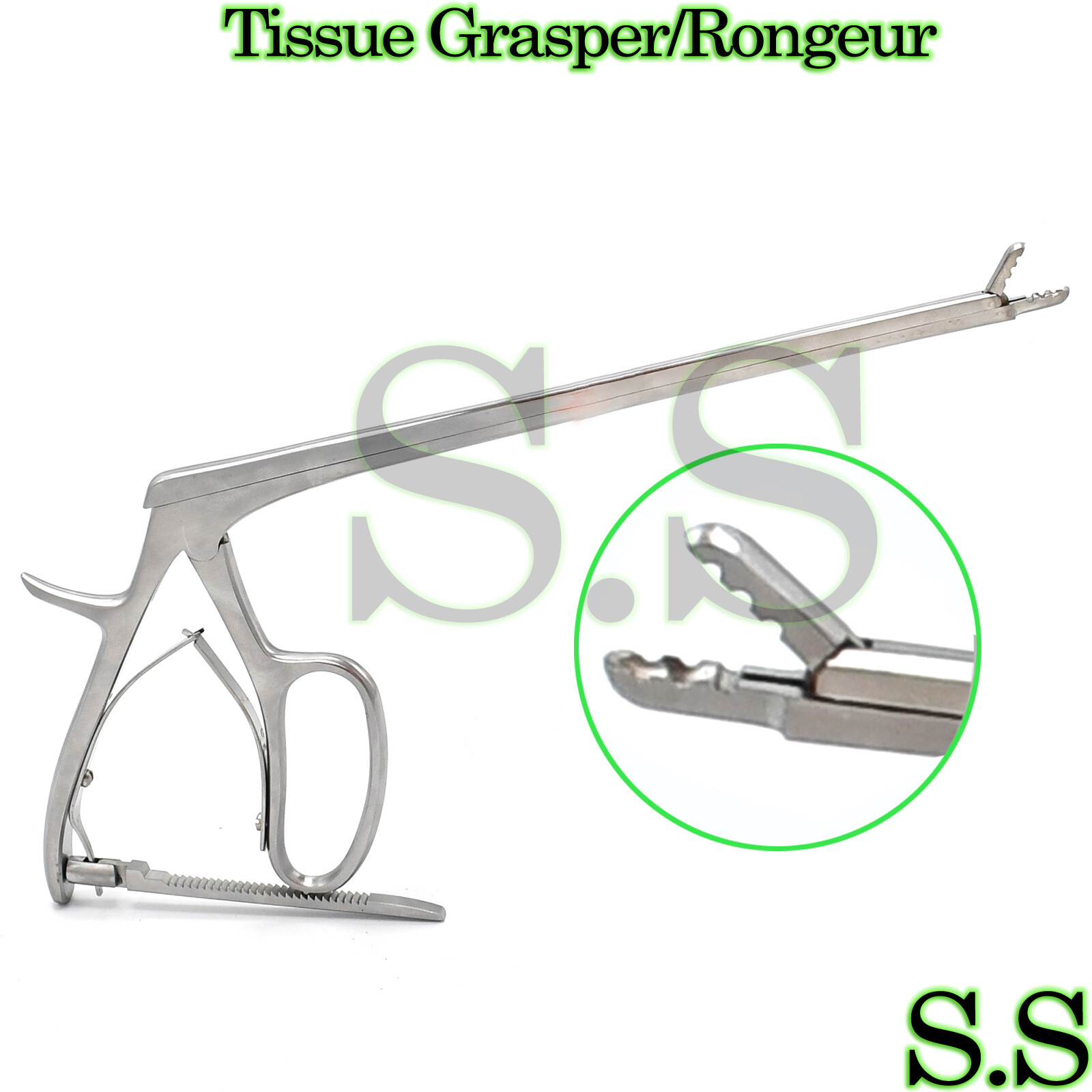 Intraarticular Tissue Grasper/Rongeur with Locking Ratchet Orthopedic ...