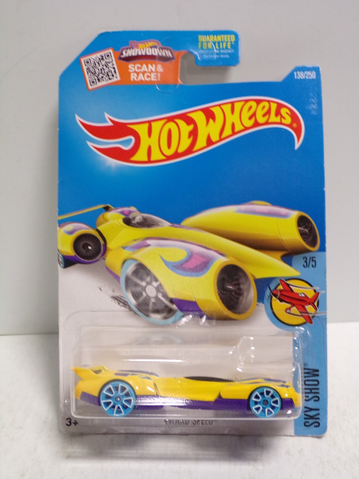 Hotwheels 4Ward Speed Sky Show 3/5 Yellow Jet Car - 011024JET6 | eBay
