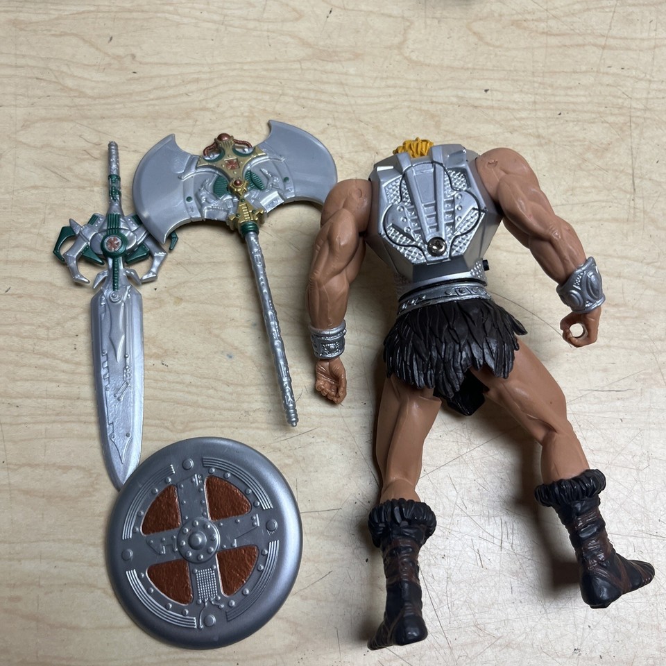 Mattel Masters of the Universe Battle Sound He-Man Armor Silver 200x | eBay