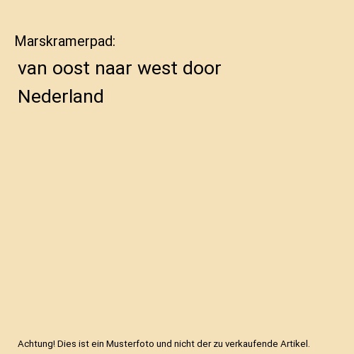 Marskramerpad: van oost naar west door Nederland | eBay