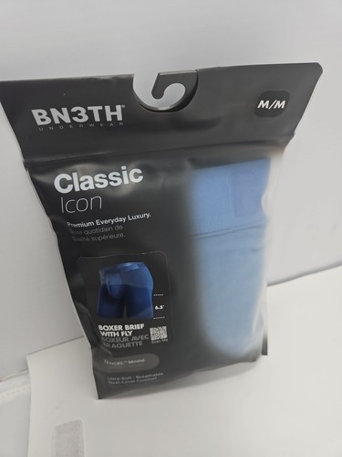 BN3TH Classic Icon Boxer Brief With Fly, 6.5" Inseam, Mens Medium, Blue ...