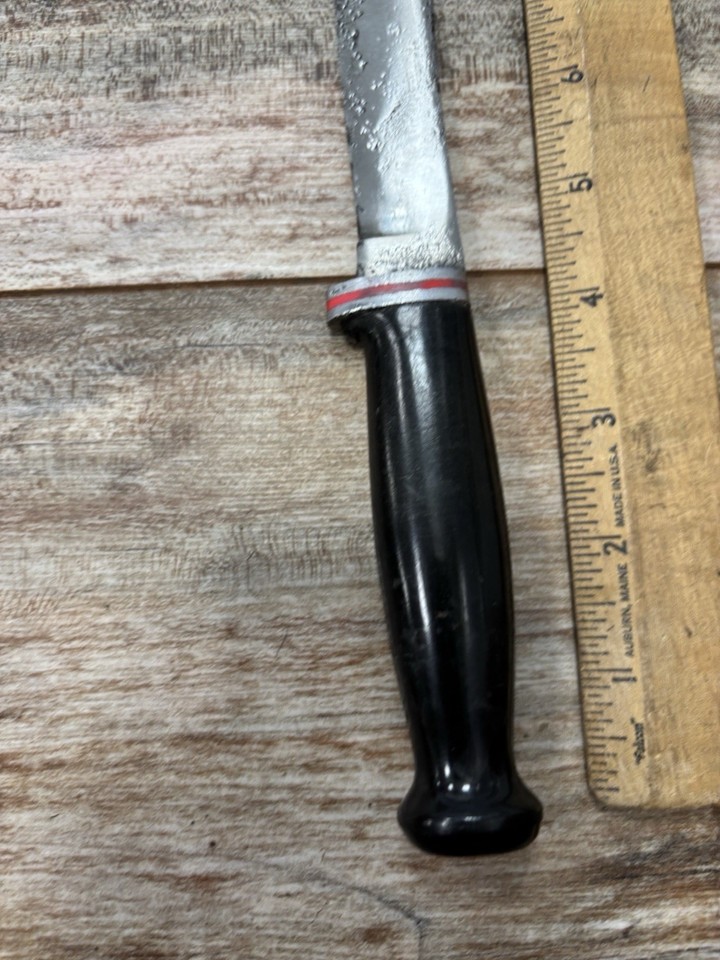 Vintage West Cut Western Fixed Blade Knife Heavy Pitting No Sheath | eBay