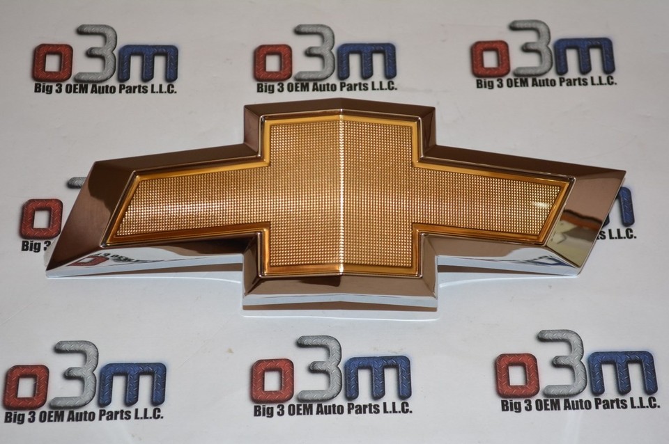Chevrolet Camaro Front Grille Gold / Chrome Bow Tie EMBLEM new OEM ...