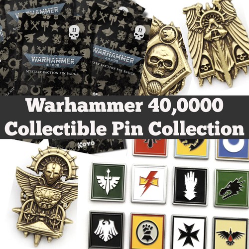 Warhammer 40K Official Space Marine Chaos Aedari Pin Badges Artifacts ...
