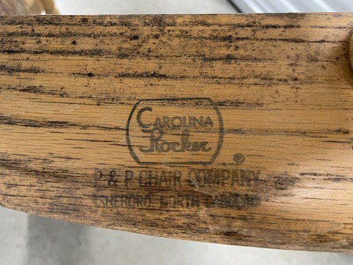 1950’s Original Kennedy Rocking Chair Carolina Rocker Style #1000 P&P ...
