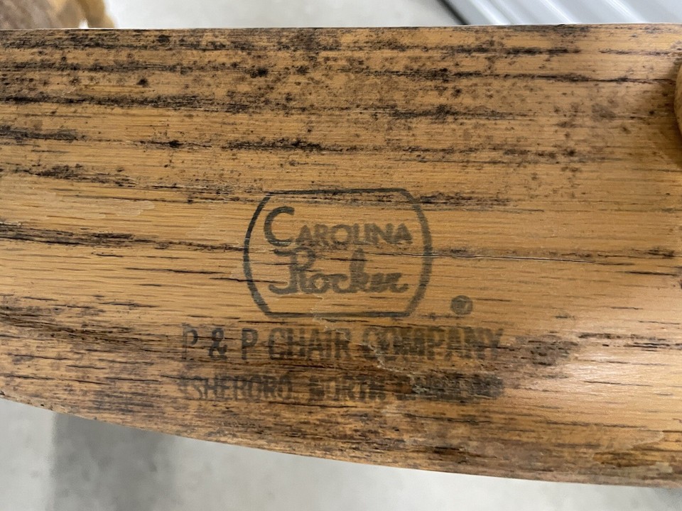 1950’s Original Kennedy Rocking Chair Carolina Rocker Style #1000 P&P ...