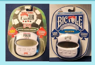 2 Bicycle Pocket Sized Electronic Handheld Games World Series of Poker ...