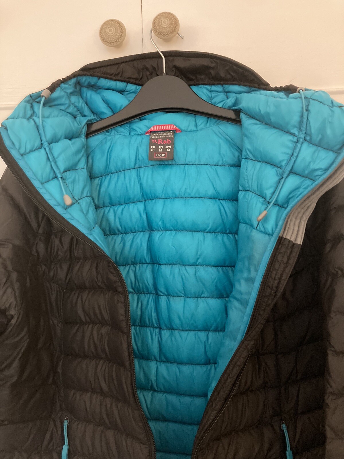 RAB black ladies microlight alpine jacket, size 10-… - Gem