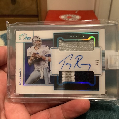 2021 Panini One Tony Romo Patch Auto 4/6 | eBay