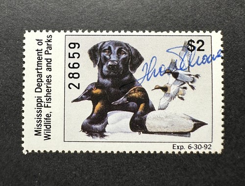 WTDstamps - 1991 MISSISSIPPI - State Duck Stamp - LotP - MNH **ARTIST ...