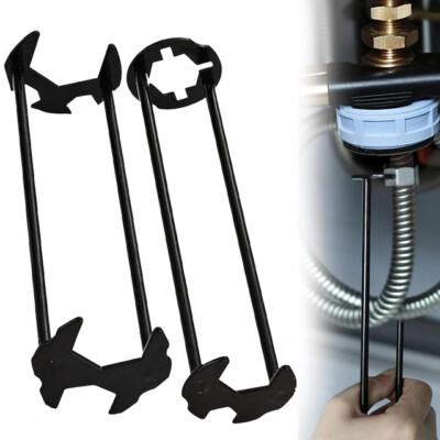 2X Basin Wrench Multifunctional Sink Plumbing Wrench Tap Spanner ...