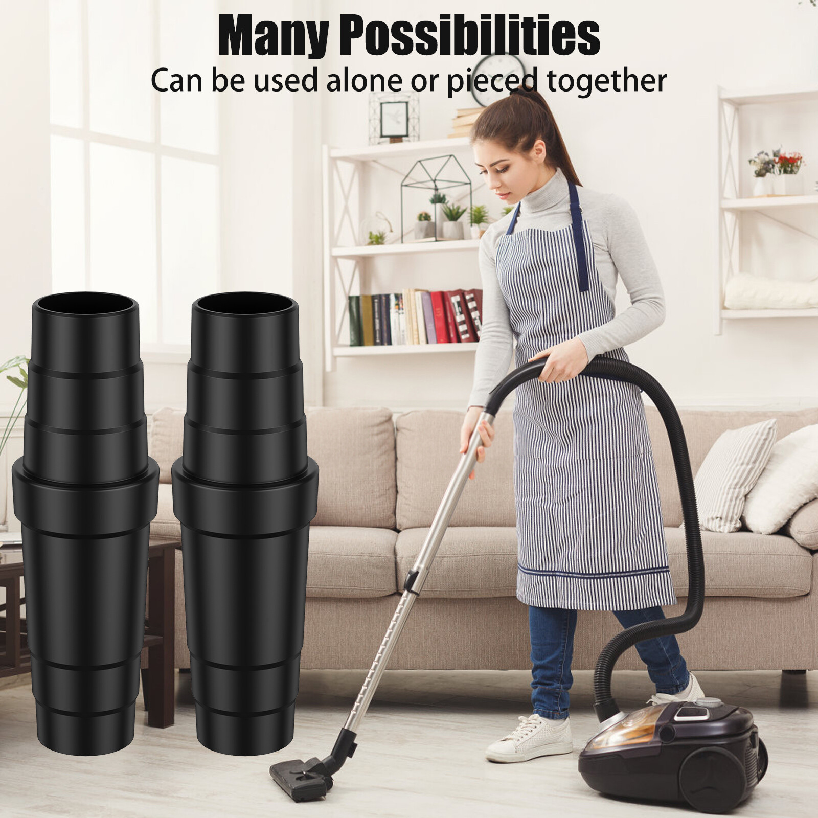 2Pcs Vacuum Cleaner Adapter Universal Vacuum Hose Adapter Professional ...