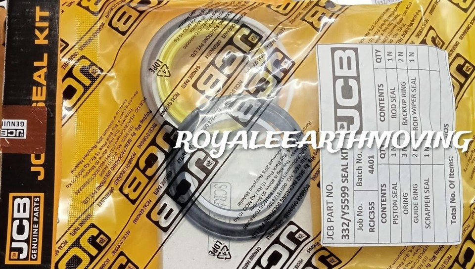 GENUINE JCB PARTS - STABILISER RAM SEAL KIT - WIPRO RAM (PART NO. 332 ...