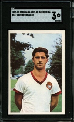 1965-66 Bergmann Fussball Bundesliga Gerhard Gerd Muller RC #267 SGC ...