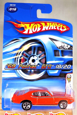 2005 Hot Wheels #18 First Editions-Realistix 18/20 '69 PONTIAC GTO Orange w/5 Sp | eBay