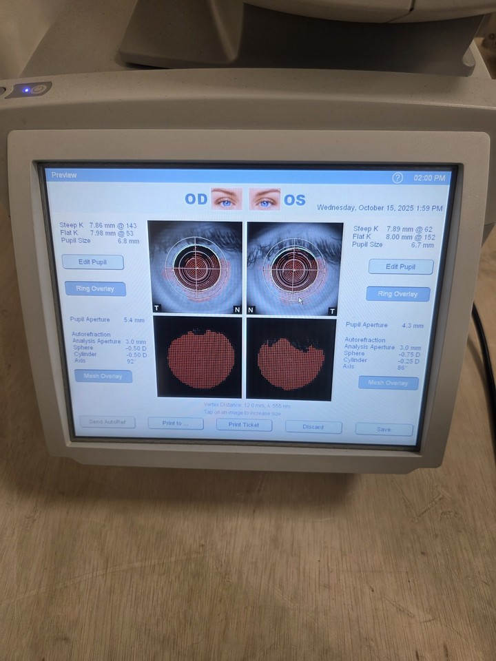 Zeiss i.Profiler Plus Autorefractor and Corneal Topographer - Fully ...
