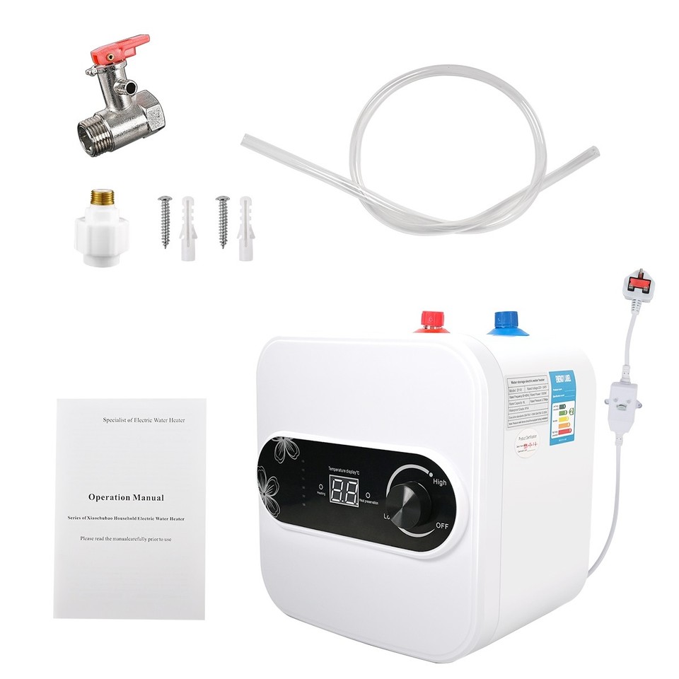 1.5KW Electric Instant Hot Water Heater Under Sink Small Water Tank ...