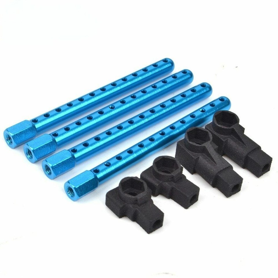 4pcs Aluminum Alloy Body Posts Mount for Tamiya TT-01 TT01 1/10 RC Car ...