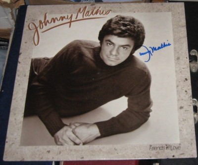 Johnny Mathis Musical Pop Icon SIGNED 1982 Friends In Love Vinyl Album ...