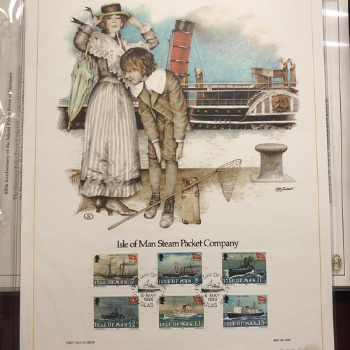 UK Limited Edition First Day Issue Lithograph IOM Steam Packet Co #3087 ...