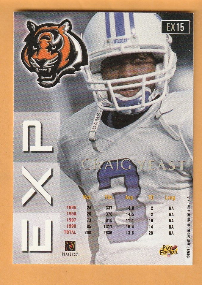 Craig Yeast Kentucky Wildcats 1999 Playoff Prestige EXP #15 RC 11E | eBay