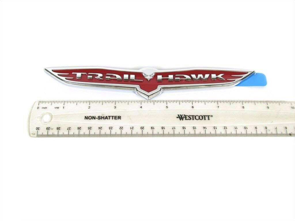Jeep Dodge Chrysler RED TRAILHAWK Trail Hawk Emblem Decal Nameplate ...