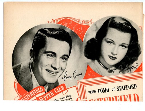 Perry Como Jo Stafford Magazine Photo Clipping 1 Page Q7973 | eBay