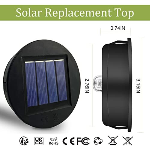 Replacement Solar Light Parts 2 Pack Solar Lights Replacement Top 8 ...