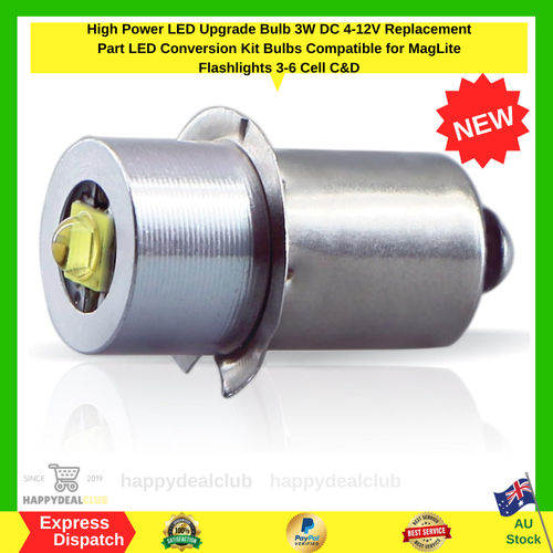 Conversion Upgrade LED Bulb for 3 4 5 6 Cell C/D Maglite Flashlight LED ...